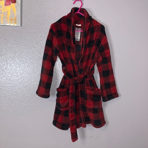 wonder nation | Pajamas | Wonder Nation Red Plaid Plush 45 Bath Robe ...